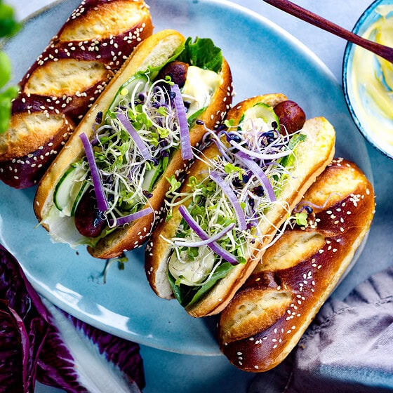 Vegane Hot Dog Brotchen