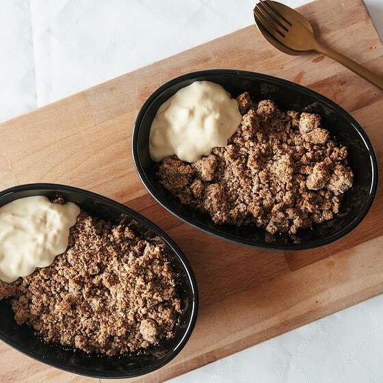 Berry Crumble - die vegane Alternative zum klassischen Crumble